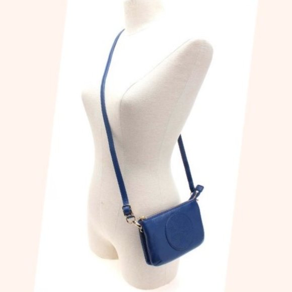 Tory Burch | Bags | Tory Burch Kipp Small Blue Nile Perforated Logo ...